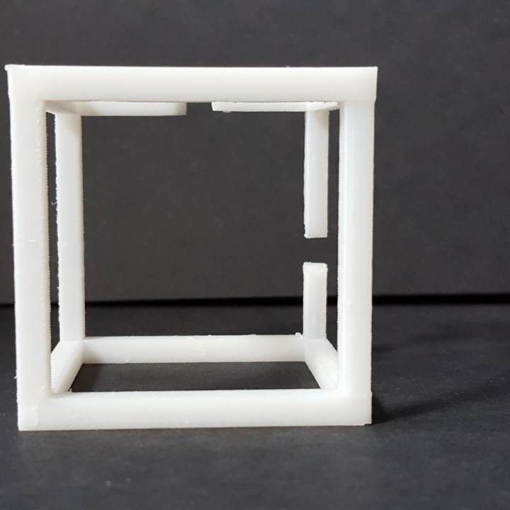 3D Printable Impossible Cube 1 by Christoph