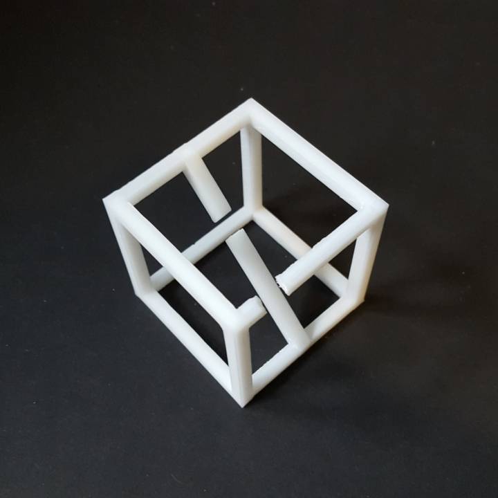 3D Printable Impossible Cube 3 by Christoph