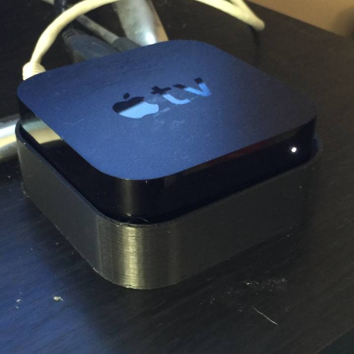 3D Printable Apple TV Stand 3rd Gen by Mike Rogal