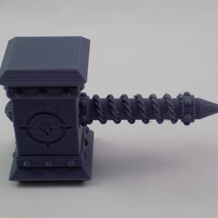3D Printable Doomhammer by David Jaikla Chan