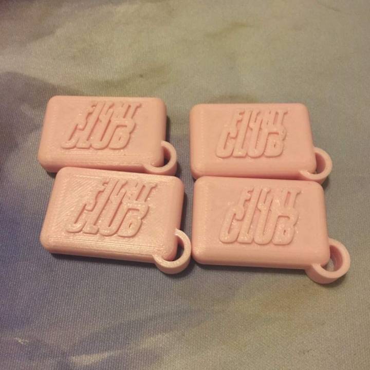 3D Printable Fight Club Key Chain by kevin schepp
