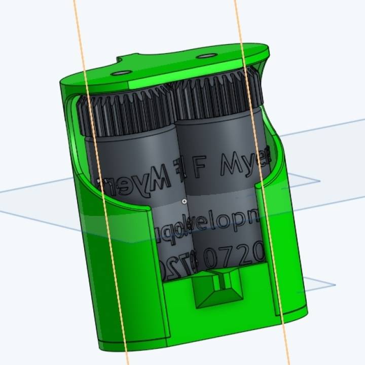 3D Printable Business Card Embosser Roller by Paul Myers