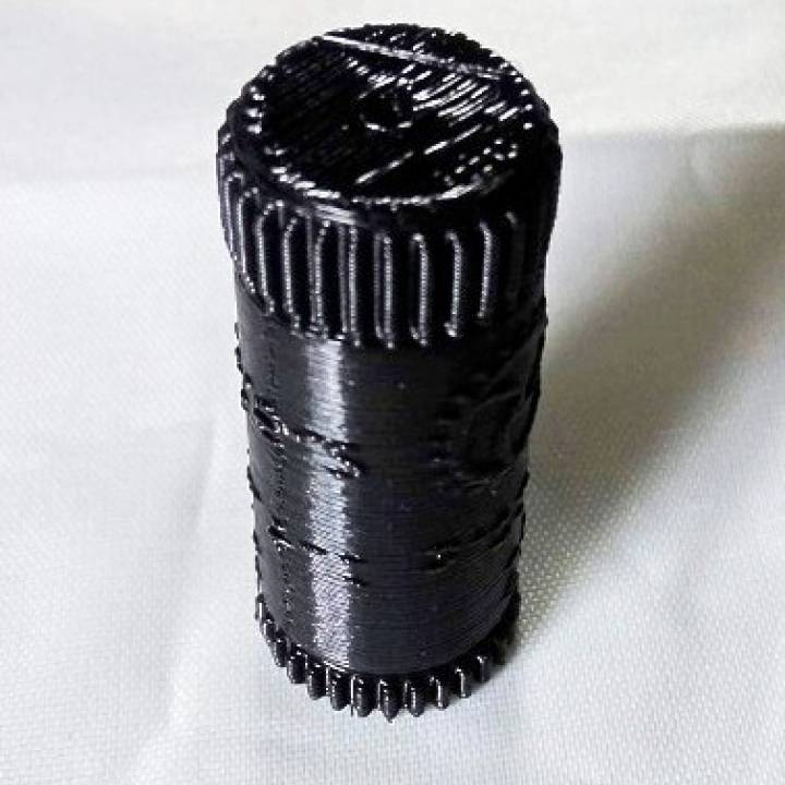 3D Printable Business Card Embosser Roller by Paul Myers