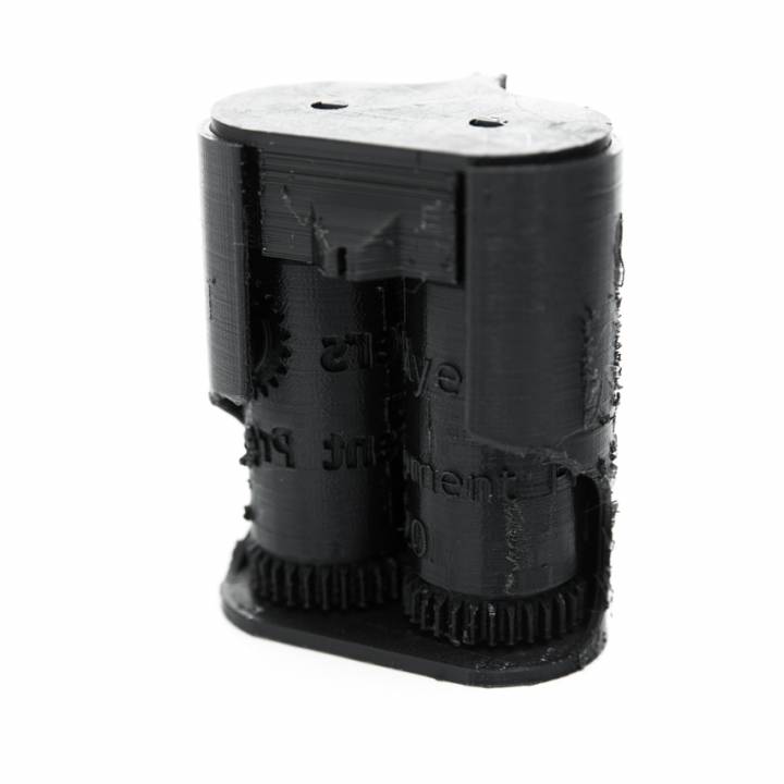 3D Printable Business Card Embosser Roller by Paul Myers