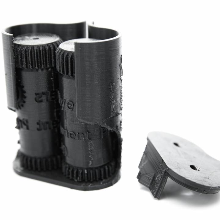 3D Printable Business Card Embosser Roller by Paul Myers