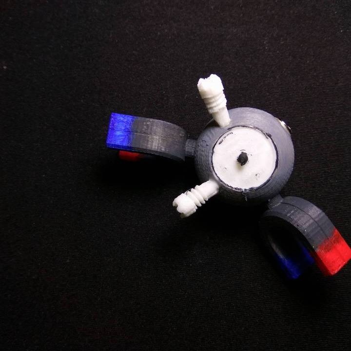 3D Printable Magnemite/Magneton Pokemon Magnet Model by Kwok H Wan