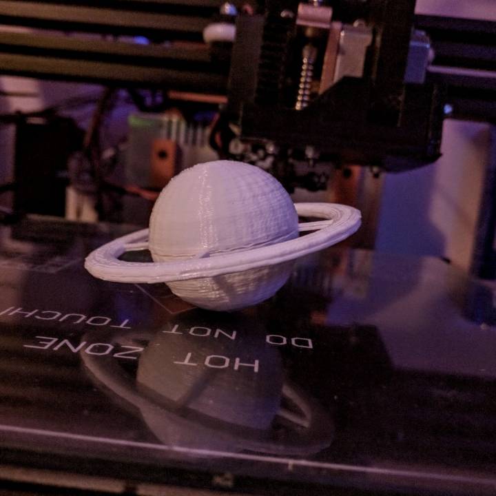 3D Printable Saturn Planet Toy by Baudler Art & Design