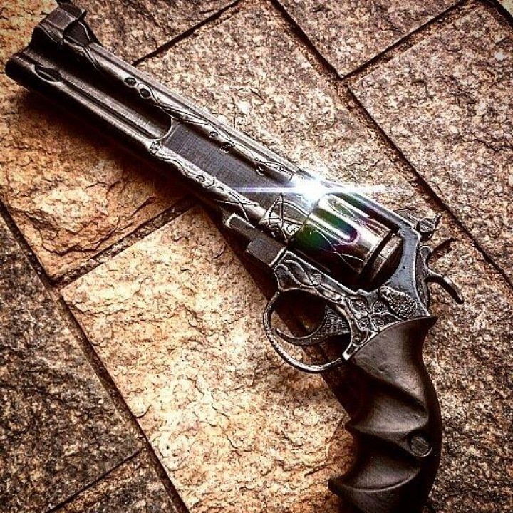 3D Print of Blue Rose Revolver by OTZI MACHINES