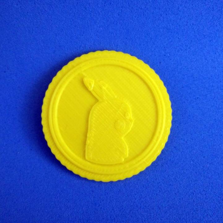 3D Printable Pokecoin by Jean-pierre Fabrice