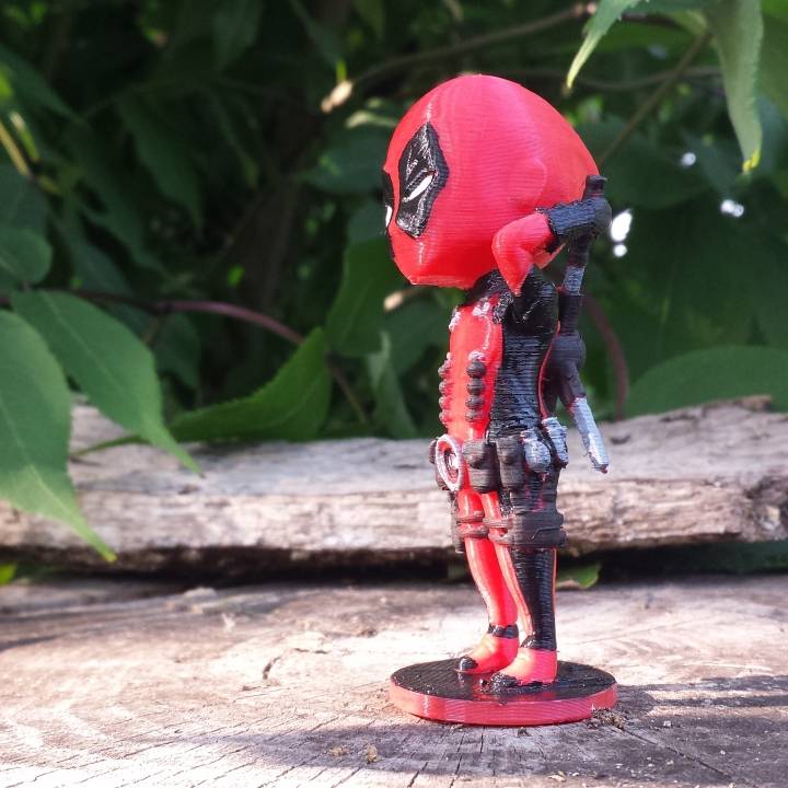 3D Printable Chibi Deadpool by Tanya Wiesner