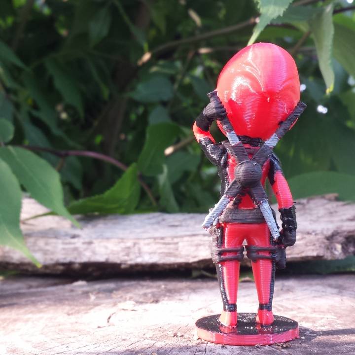 3D Printable Chibi Deadpool by Tanya Wiesner