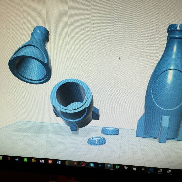 3D Printable Fallout NukaCola Bottle by Adam S