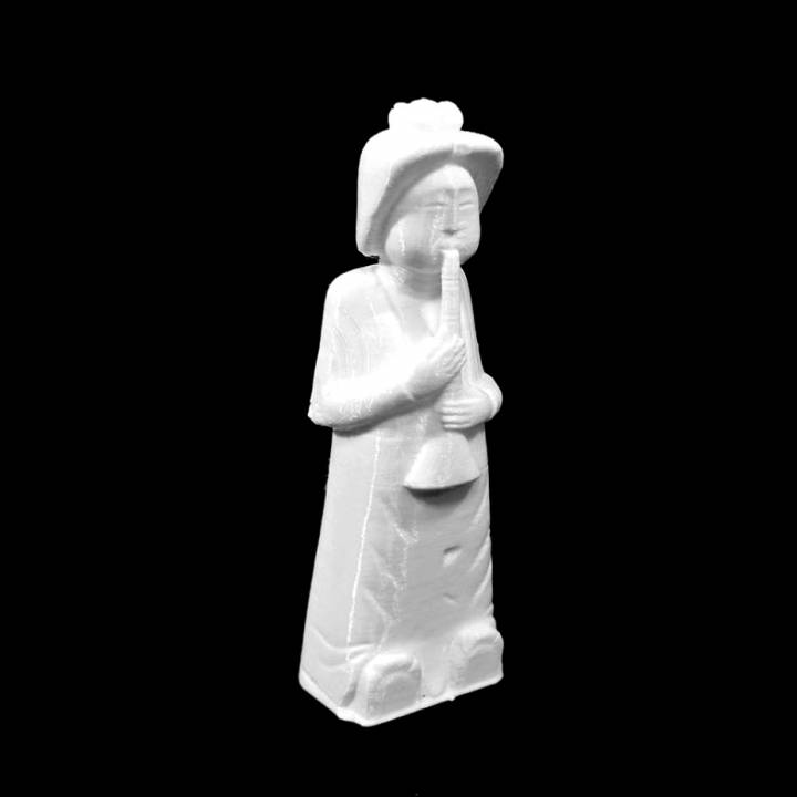 3D Printable Ba Yin Lady - Suona 单簧管 by Scan The World