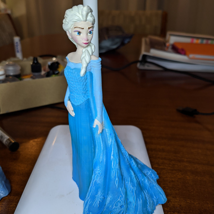 3D Print of Elsa from 2013 Frozen by Krunk377
