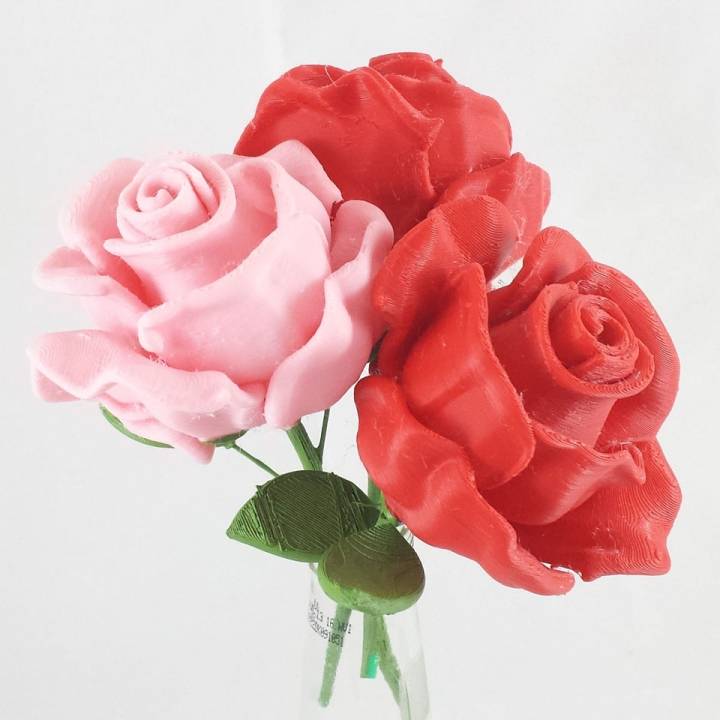 3D Printable Roses by Tanya Wiesner