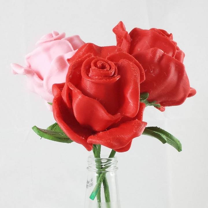 3D Printable Roses by Tanya Wiesner