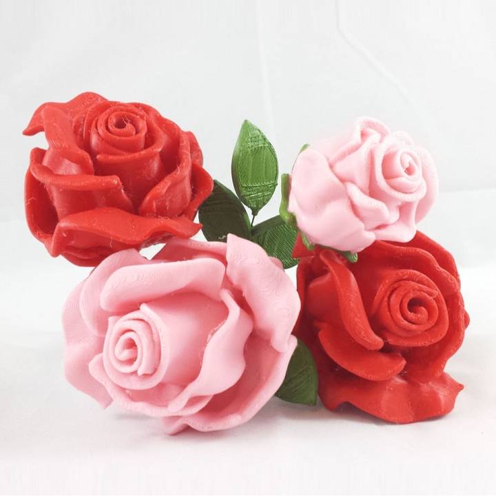 3D Printable Roses by Tanya Wiesner