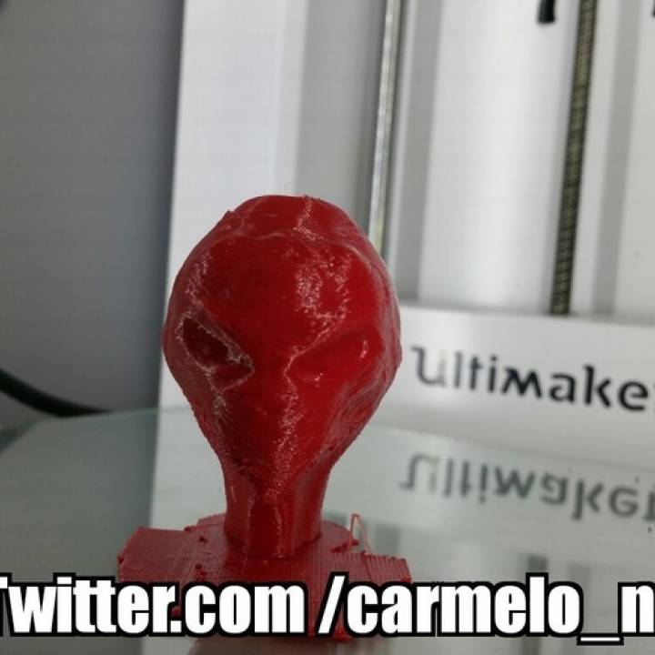 3D Printable Red Alien Brute by Carmelo Nazario
