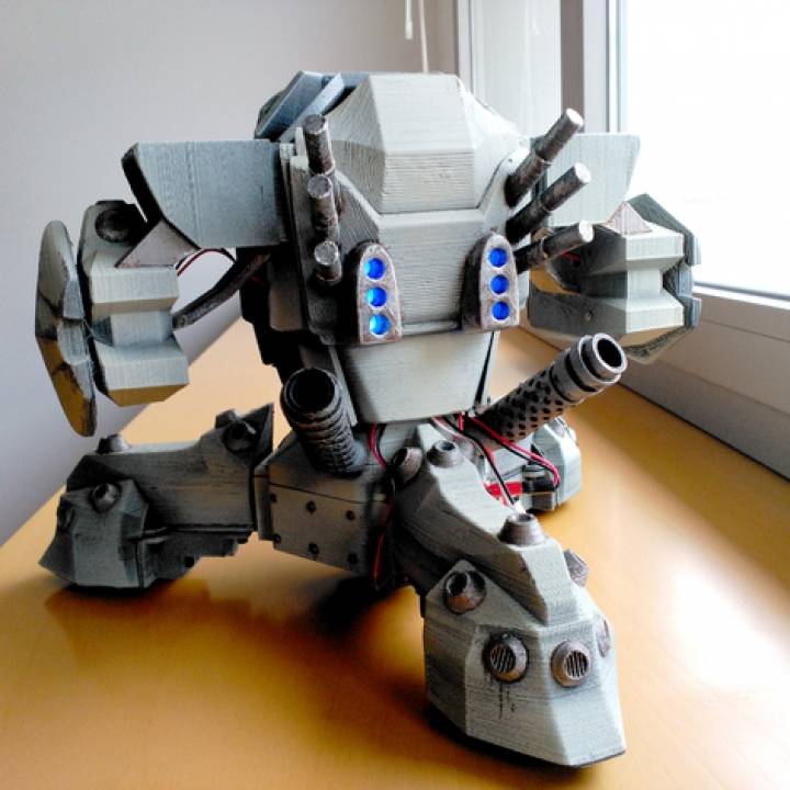 3D Printable HammerHead Combat Robot by BQ 3D