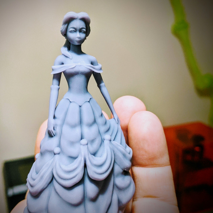 3D Print of Beauty and the Beast Belle by MK15
