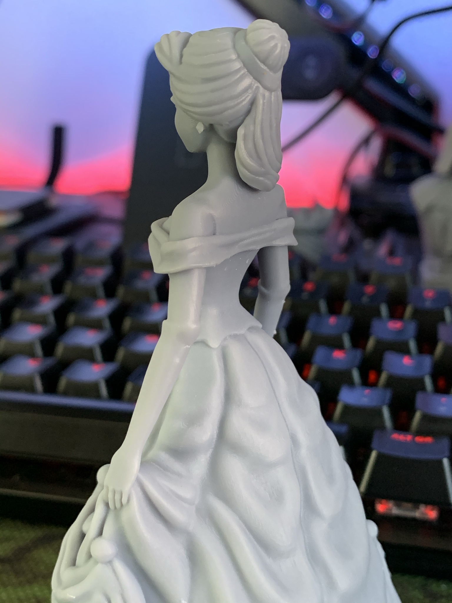 3D Printable Beauty and the Beast Belle by Tanya Wiesner