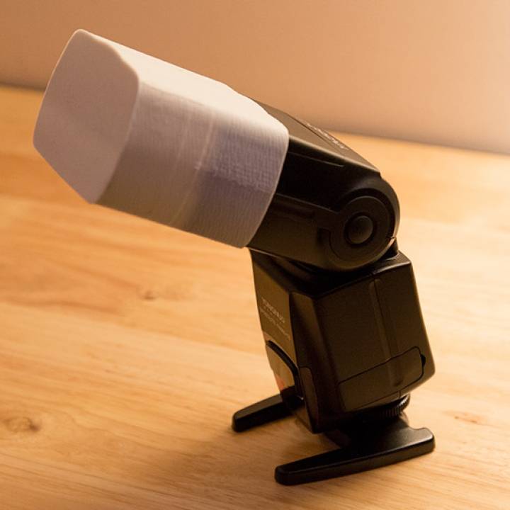 3D Printable Diffuser for Flash (Yongnuo YN560-III) by Baudler Art & Design