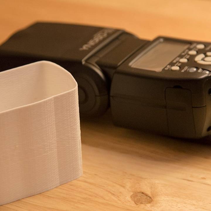 3D Printable Diffuser for Flash (Yongnuo YN560-III) by Baudler Art & Design