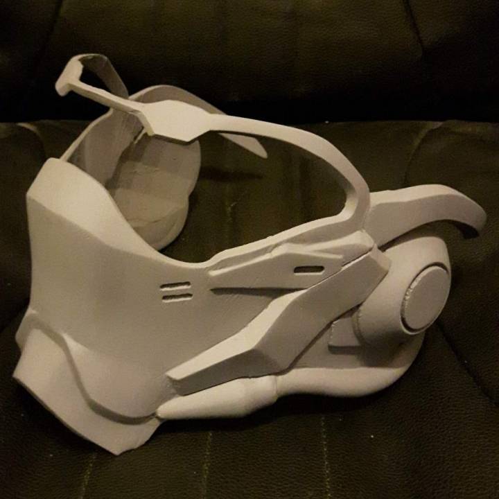 3D Printable Soldier: 76 Visor/Mask by Mark S