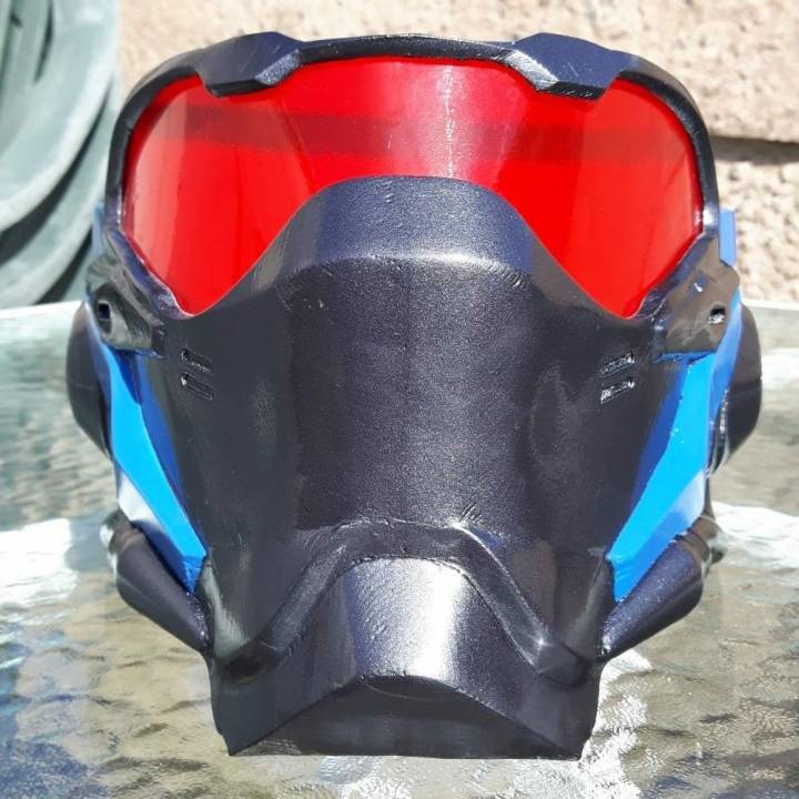 3D Printable Soldier: 76 Visor/Mask by Mark S