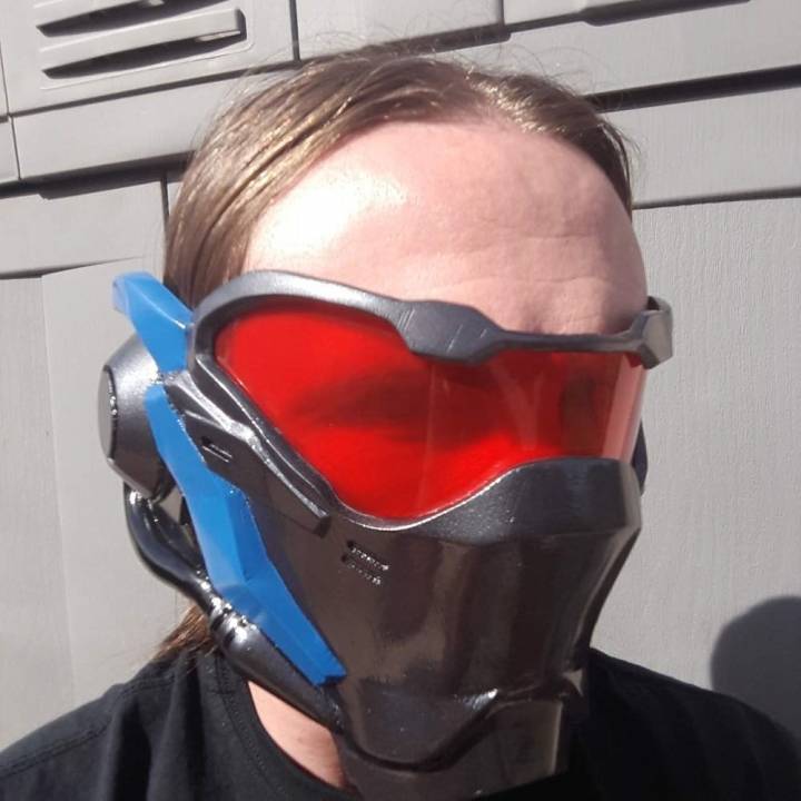 3D Printable Soldier: 76 Visor/Mask by Mark S