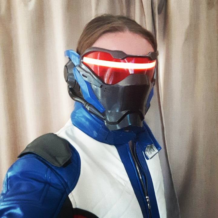 3D Printable Soldier: 76 Visor/Mask by Mark S