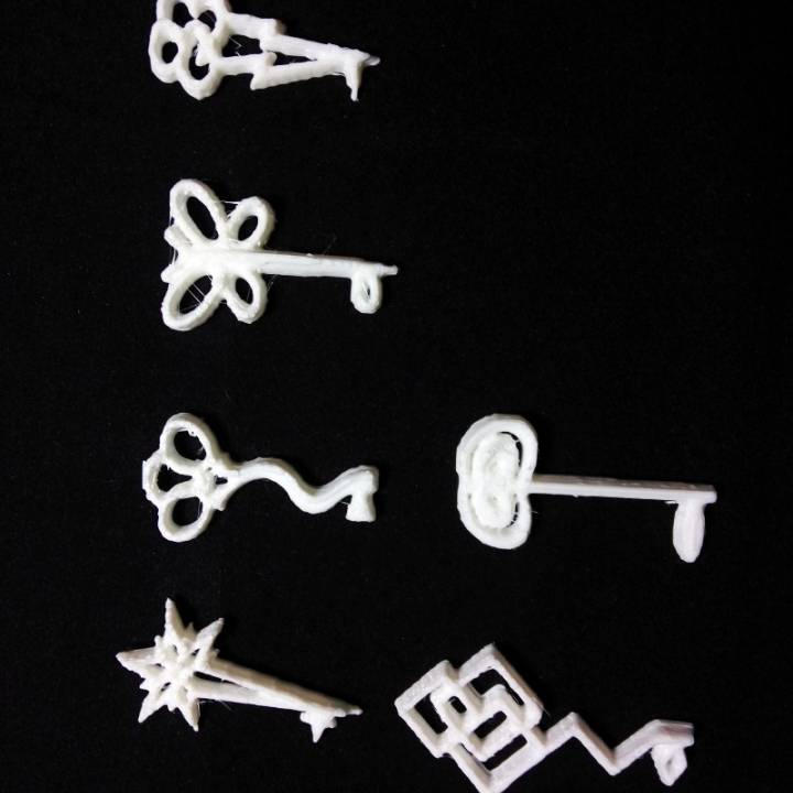 3D Printable Elements of harmony keys by Purple Palette