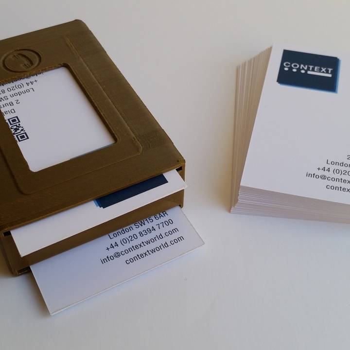 3D Printable Dual Business Card Case by 3DWithUs