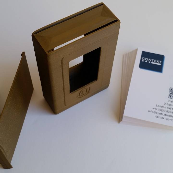 3D Printable Dual Business Card Case by 3DWithUs