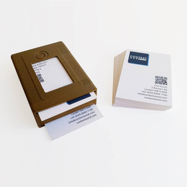 3D Printable Dual Business Card Case by 3DWithUs