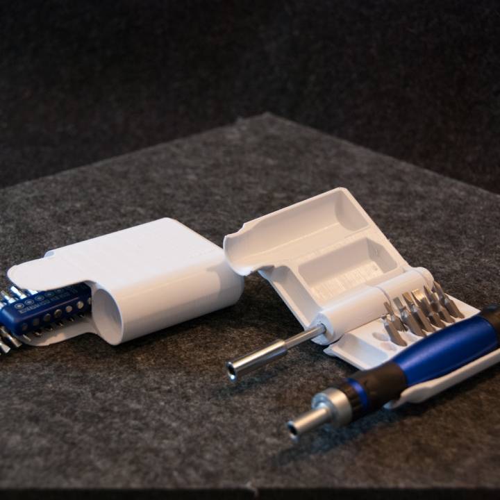 3D Printable Precision Screwdriver Case by Jonathan kolodner