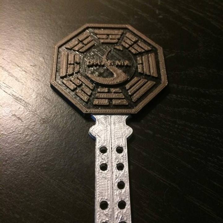 3D Printable Dharma Initiative Key by Brian Ferris