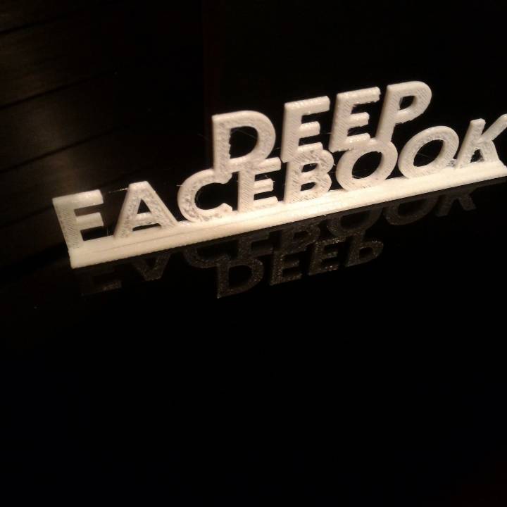 3D Printable DEEP FACEBOOK by LA