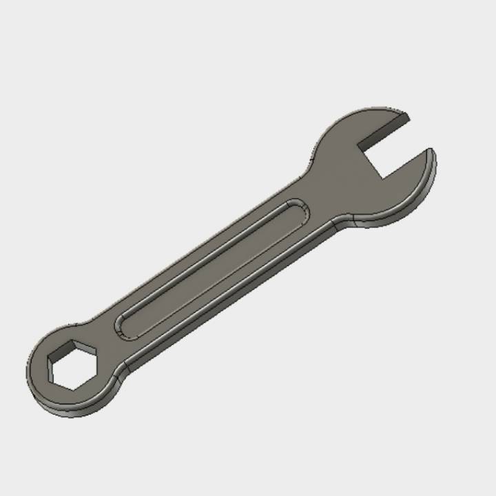 3D Printable Wrench by Vladimir Mariano