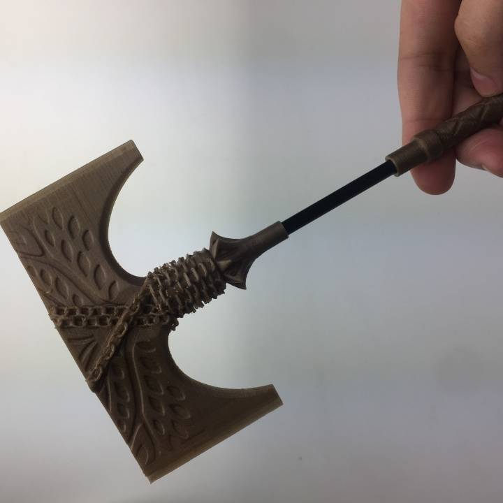 3D Printable Rise Of Iron Axe - Destiny miniature by Kirby Downey