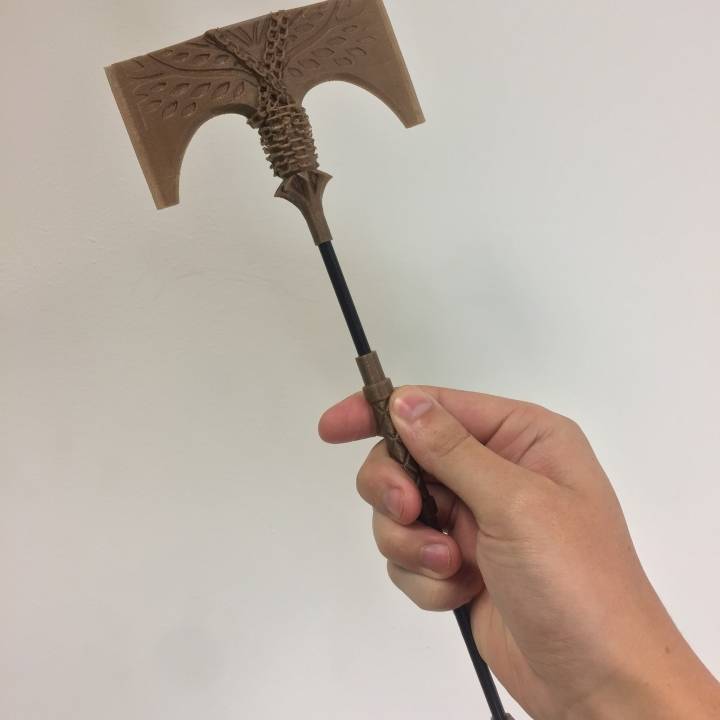 3D Printable Rise Of Iron Axe - Destiny miniature by Kirby Downey