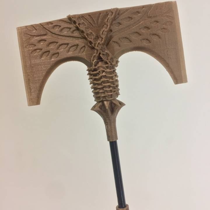 3D Printable Rise Of Iron Axe - Destiny miniature by Kirby Downey