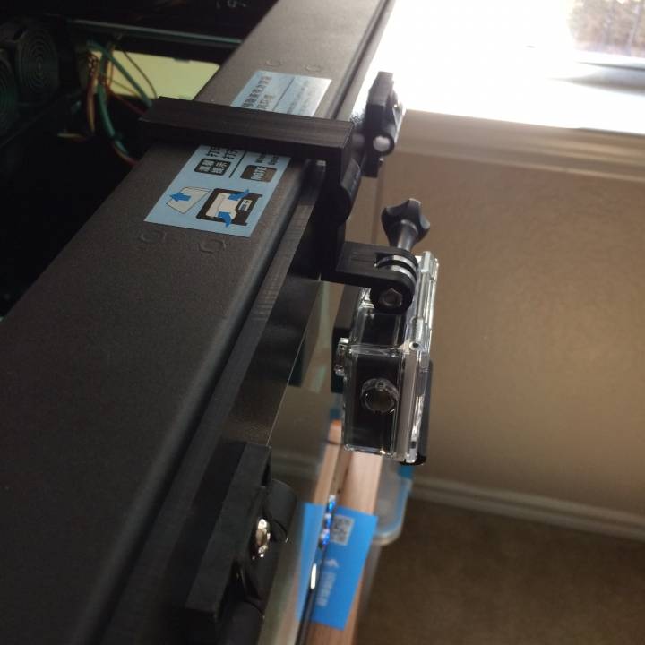 3D Printable GoPro Mount - Flashforge Creator Pro by Steve Vasquez
