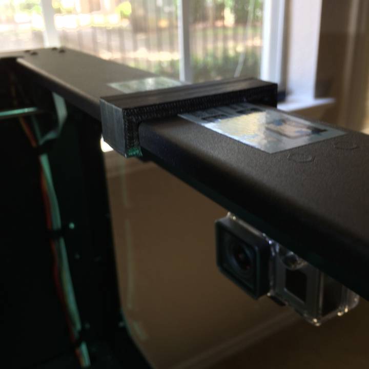 3D Printable GoPro Mount - Flashforge Creator Pro by Steve Vasquez