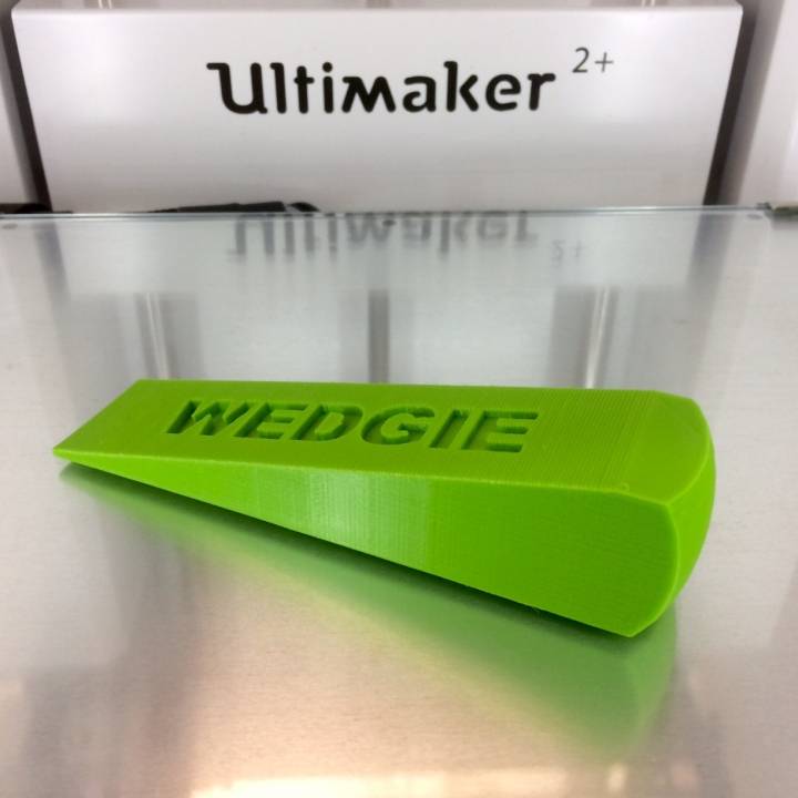 3D Printable Wedgie Door Stop by Lee