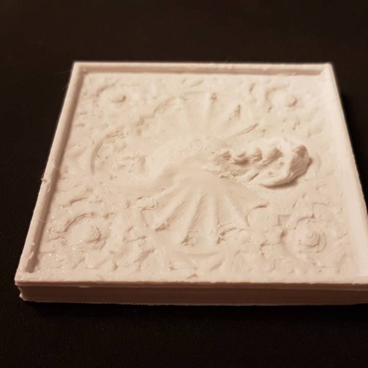 3D Printable Manticore Relief by Scan The World