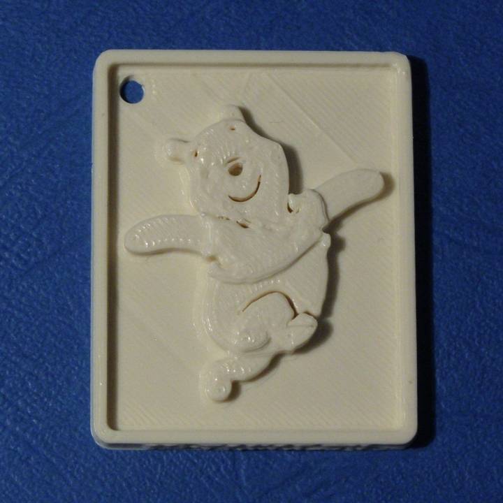 3D Printable Winnie-the-Pooh KEYCHAIN by Sergei