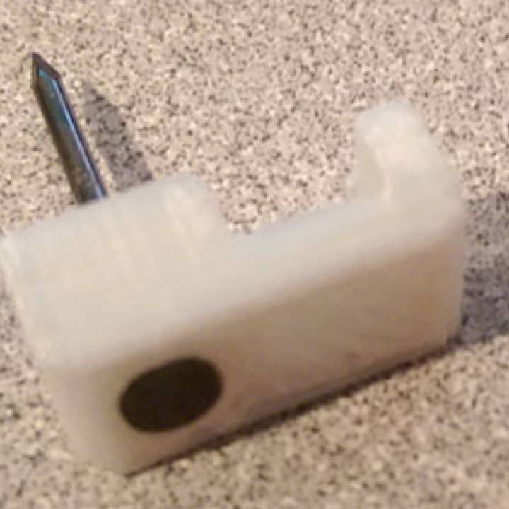 3D Printable Cable Clip by Rodney Korn