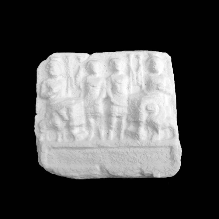 3D Printable Bas-relief of Gods Bel, Ba'alsamin, Yarhibol and 'Aglibol ...