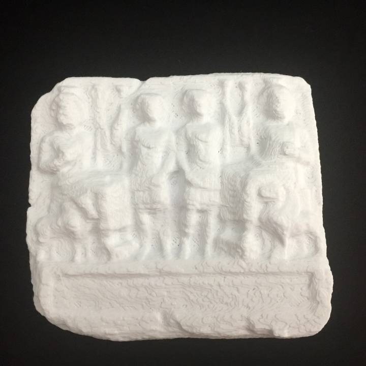 3D Printable Bas-relief of Gods Bel, Ba'alsamin, Yarhibol and 'Aglibol ...